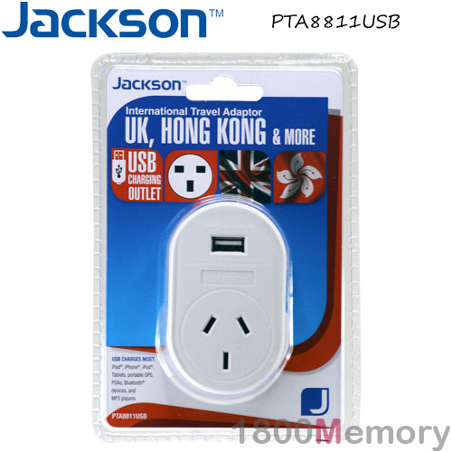 Jackson International Travel Adapter w/ USB Inbound from Europe Bali ...